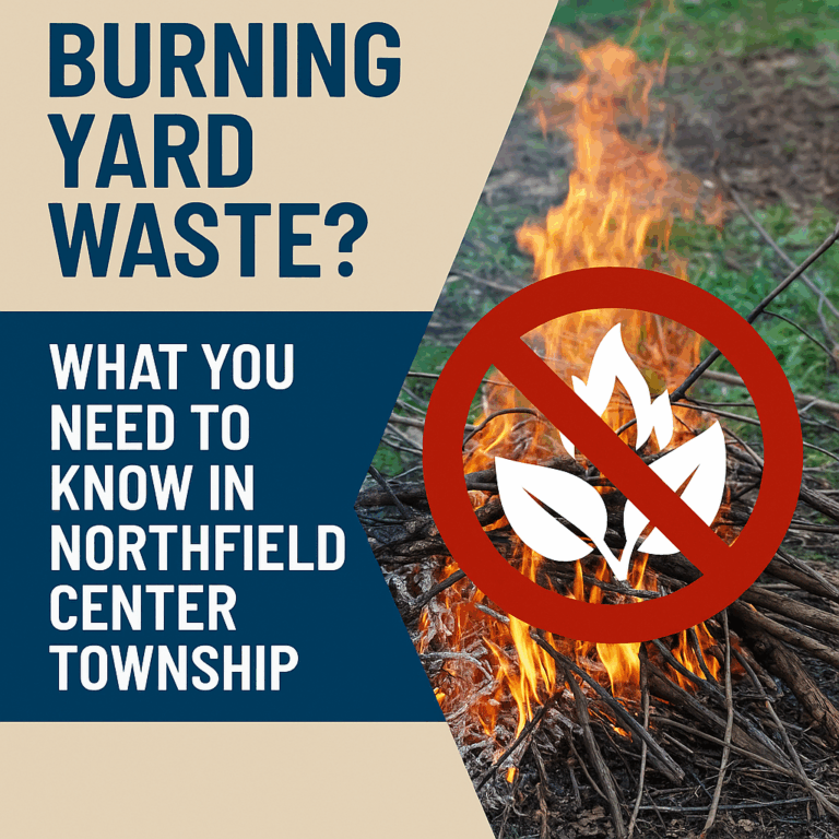 Open Burn Information – Northfield Center Township