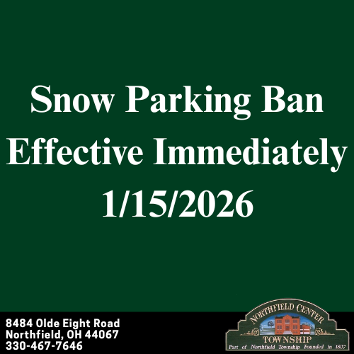 Snow Parking Ban in Effect Through January 17, 2026 – Northfield Center ...